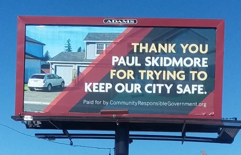 Thank you billboard – Blaska Policy Werkes