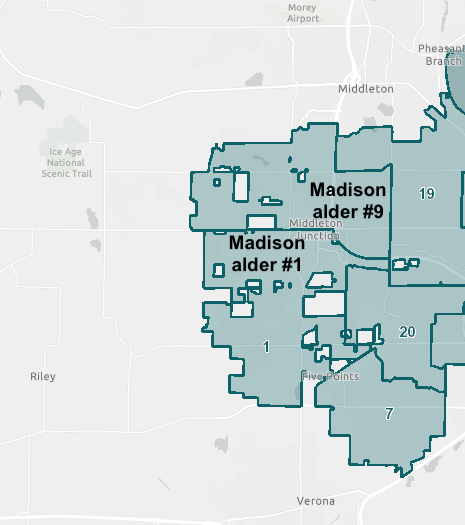 City of Madison alder districts – Blaska Policy Werkes