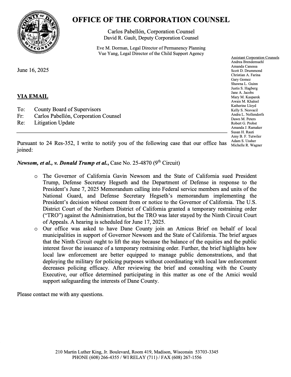 Dane County sides with the rock throwers – Blaska Policy Werkes